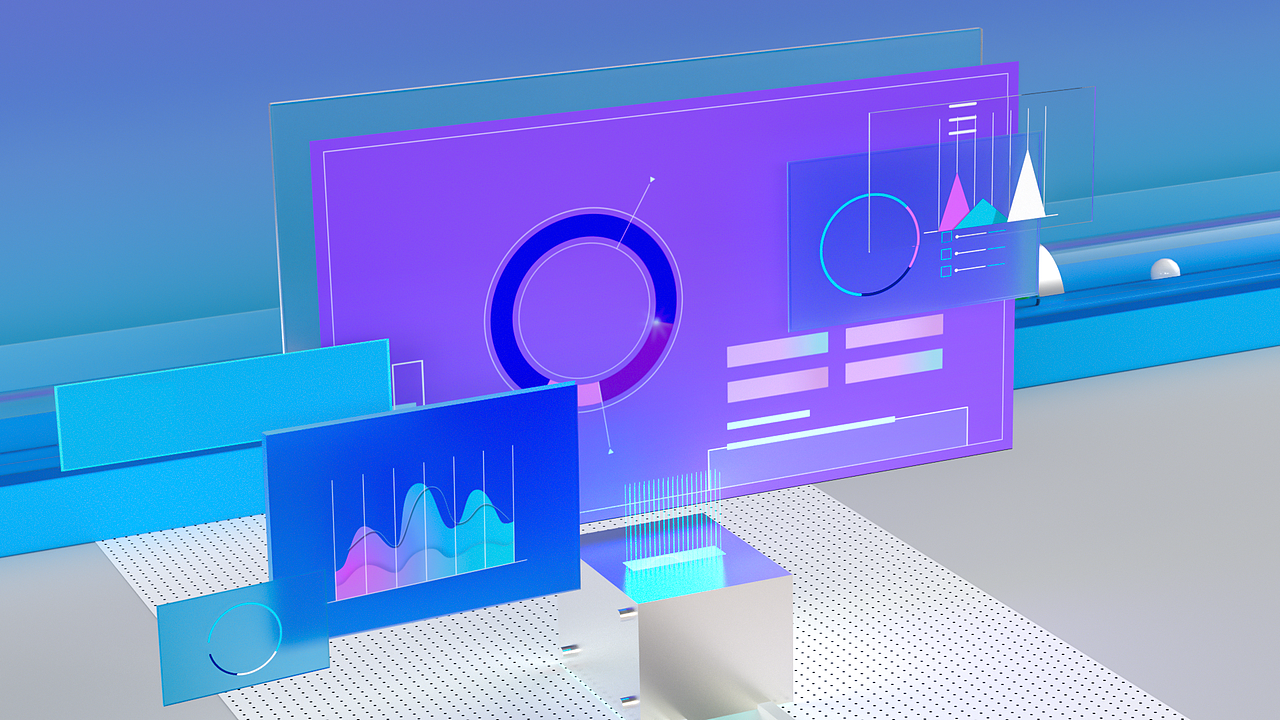 大数据流水_C4D动画_Mg小黑-站酷ZCOOL