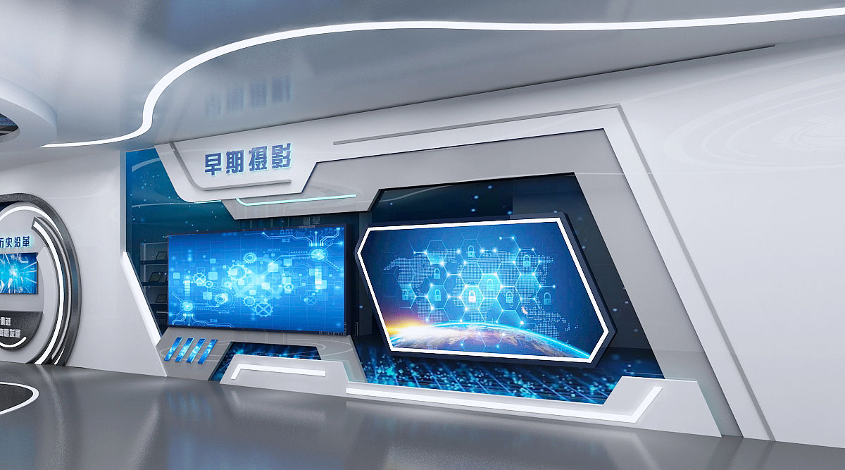电网展厅3D效果图_3D设计联系我-站酷ZCOOL
