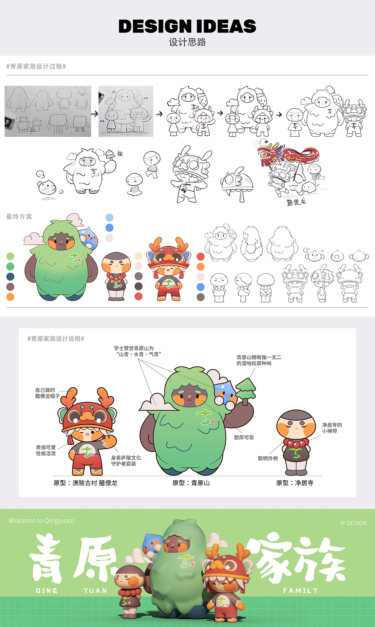 第十届NCDA-青原区文旅-青原家族IP形象设计_尾田十二仔-站酷ZCOOL