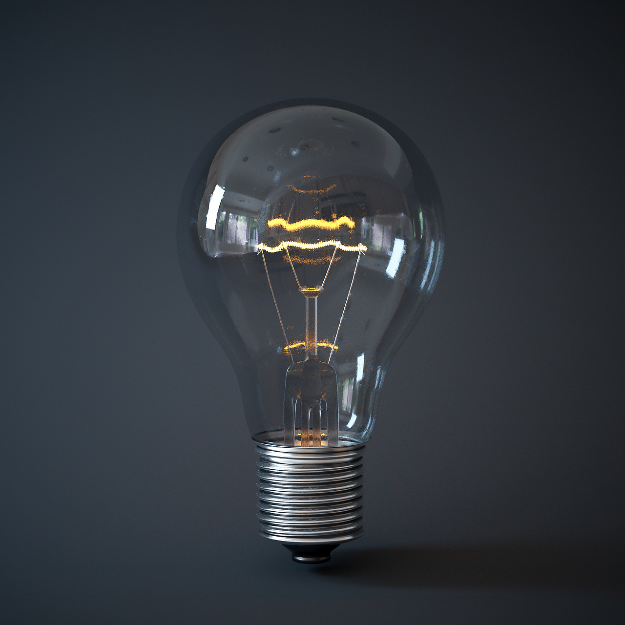 灯泡建模渲染（c4d oc）_五十度辉-站酷ZCOOL