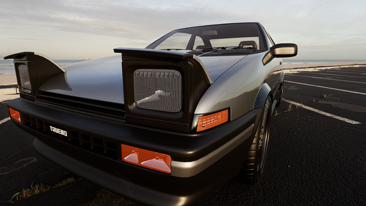 Toyota_ae86 UE5_一航一帆-站酷ZCOOL