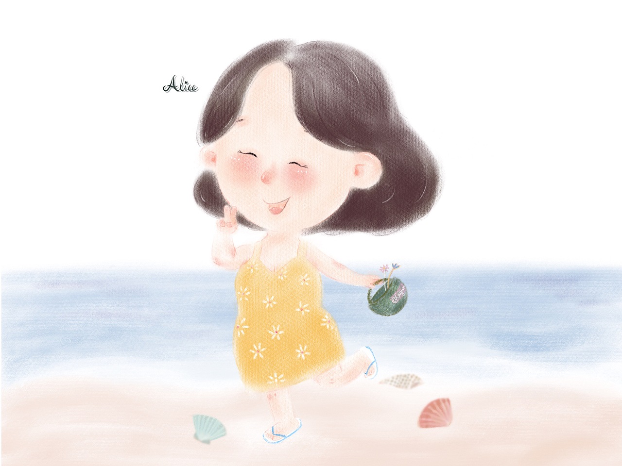 可爱人物头像_民间老E人Caijun-站酷ZCOOL