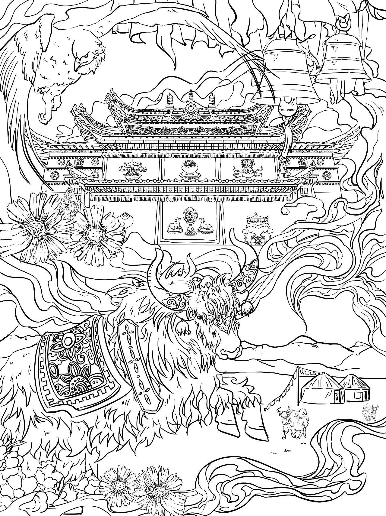 牦牛肉包装插画_Z67067197-站酷ZCOOL