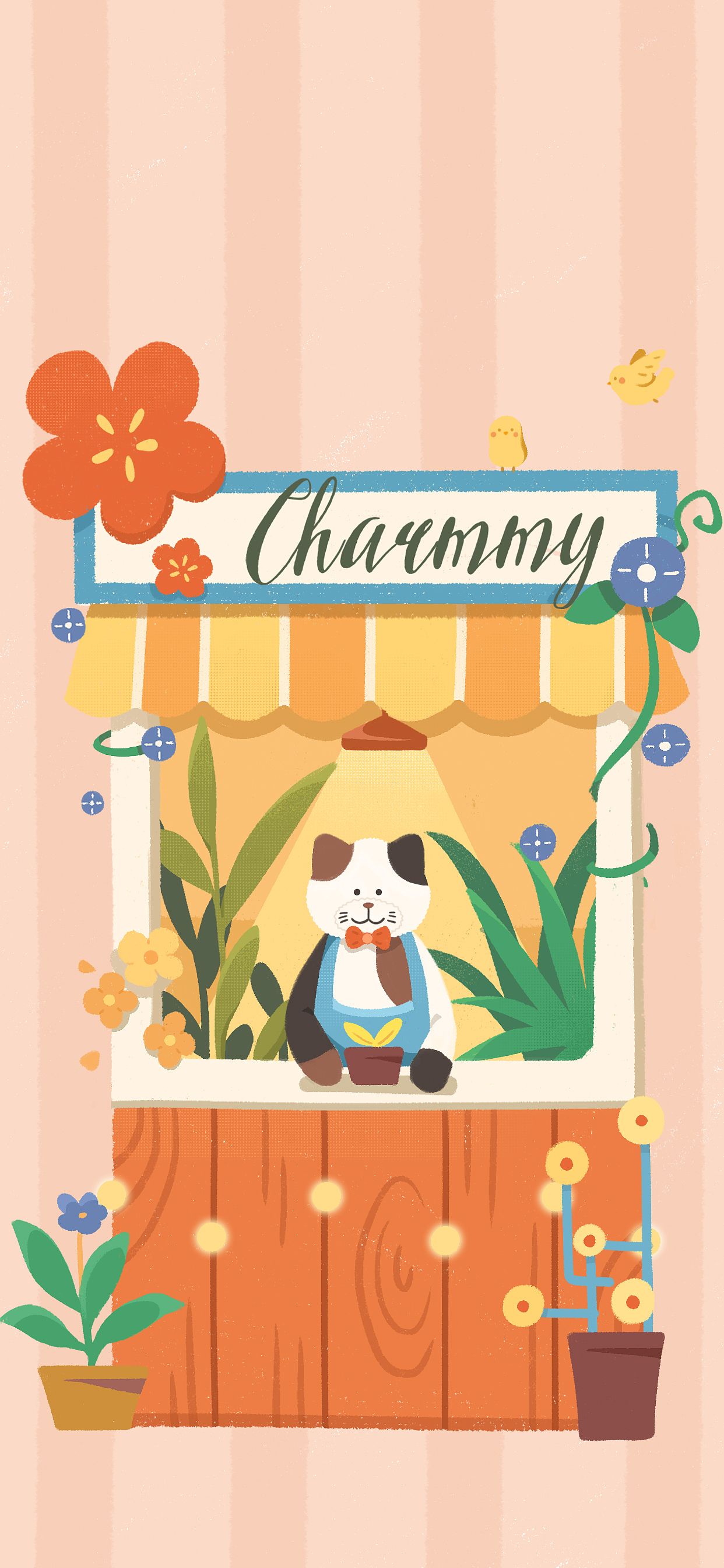 LIV HEART茶米猫可爱治愈系手机壁纸_LIVHEART丽芙之心-站酷ZCOOL