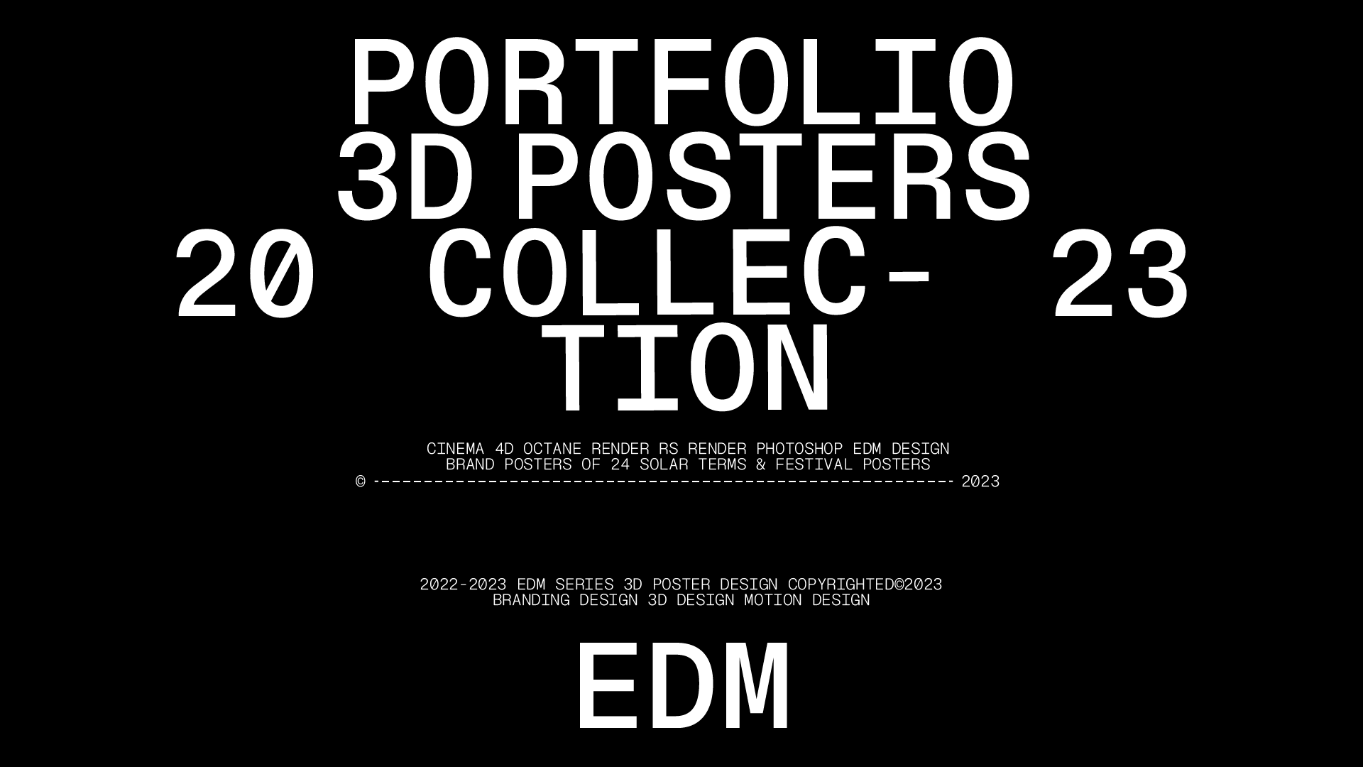 Hambobo EDM Showreel_Hambobo-站酷ZCOOL