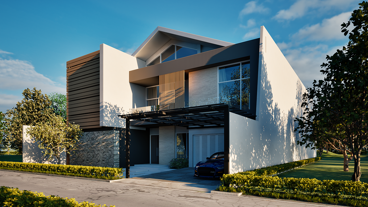 【Twinmotion】villa residence_White_Guys-站酷ZCOOL