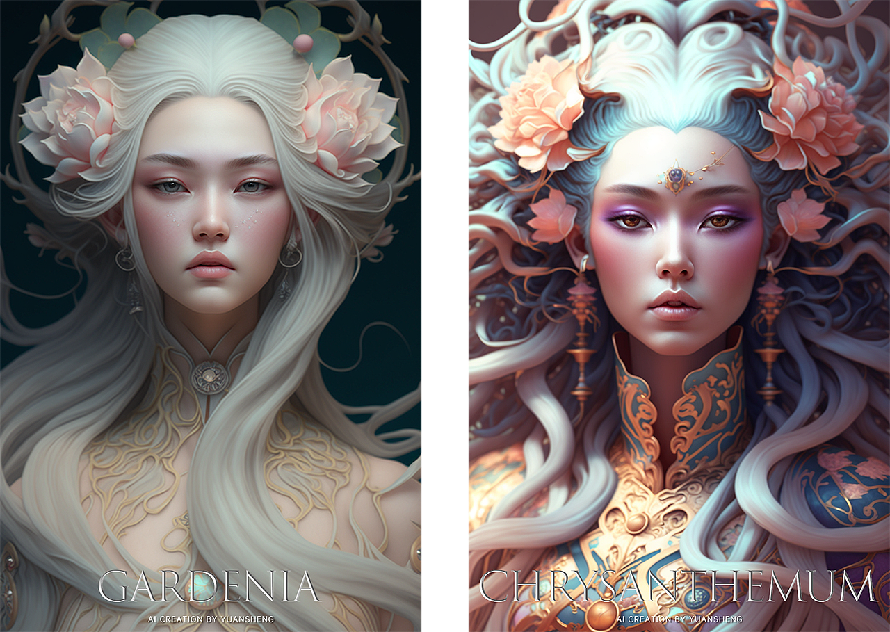 十二花神_FLOWER GODS_元笙-站酷ZCOOL