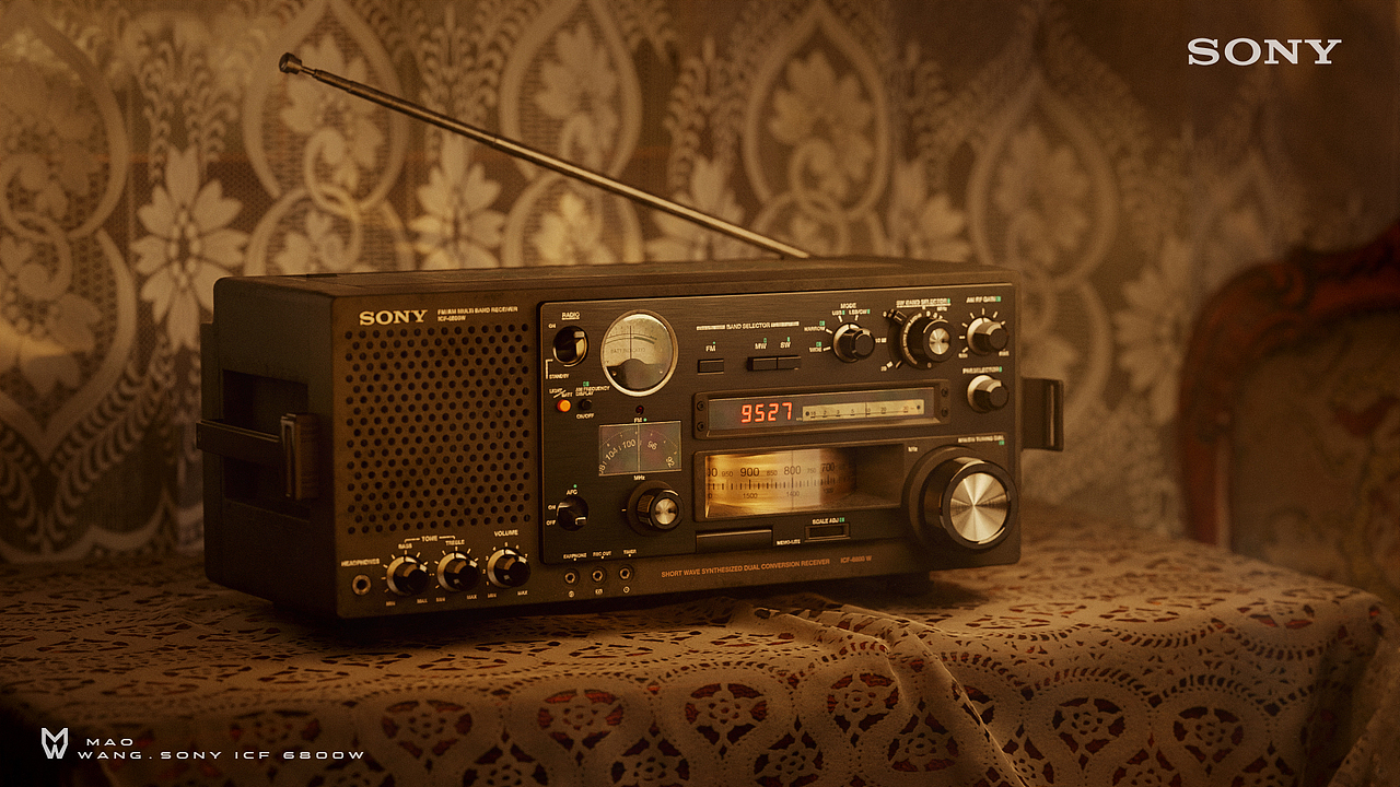 Sony ICF 6800W_猫王阿祖-站酷ZCOOL