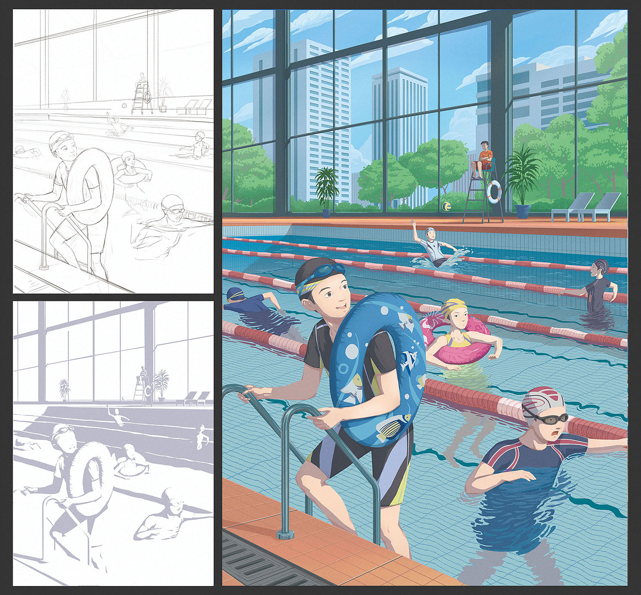 《初中生之友》杂志封面插画_石海_Arshey-站酷ZCOOL