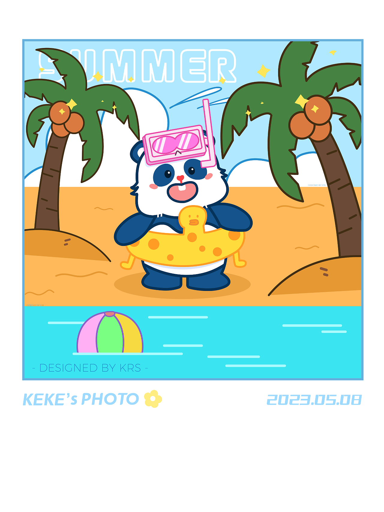 IP设计-熊猫崽KEKE_K柯瑞森-站酷ZCOOL