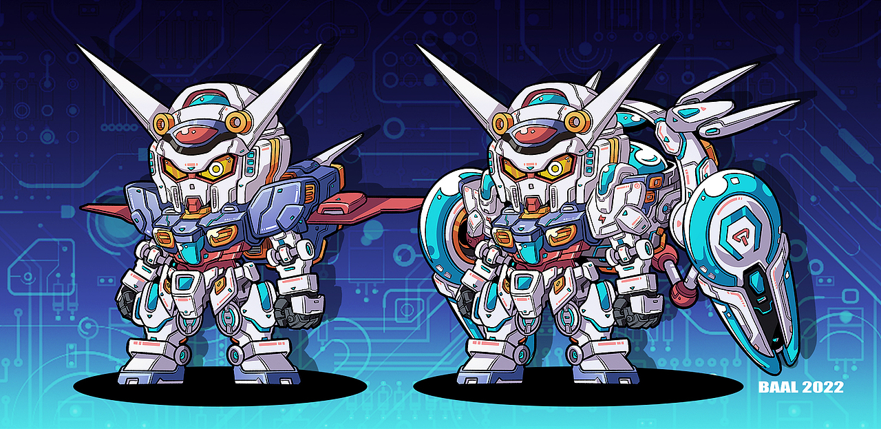 【SD高达系列】G-self（双背包）_胖泽直树-站酷ZCOOL