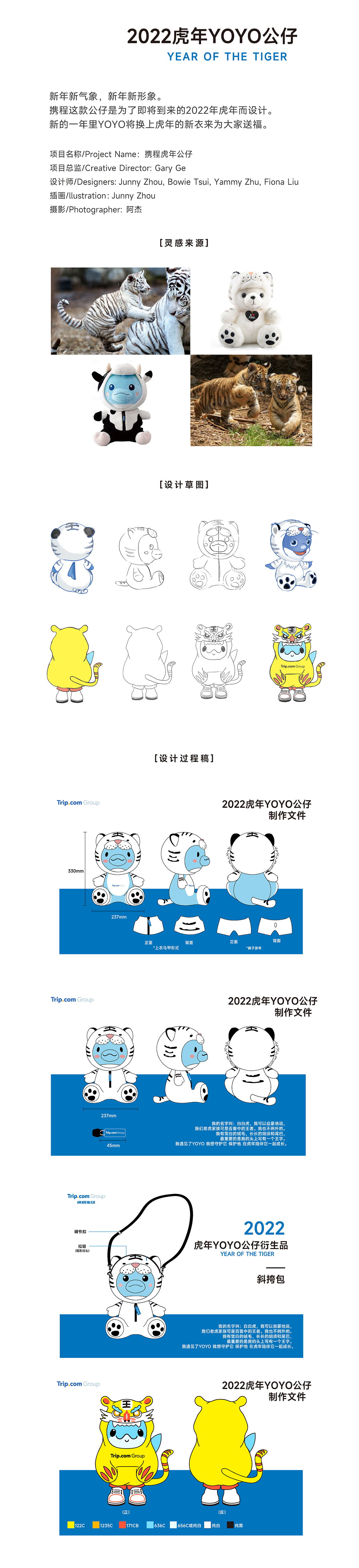 【BLUBLU X 携程集团】虎年YOYO公仔设计_BLUBLU布鲁布鲁-站酷ZCOOL