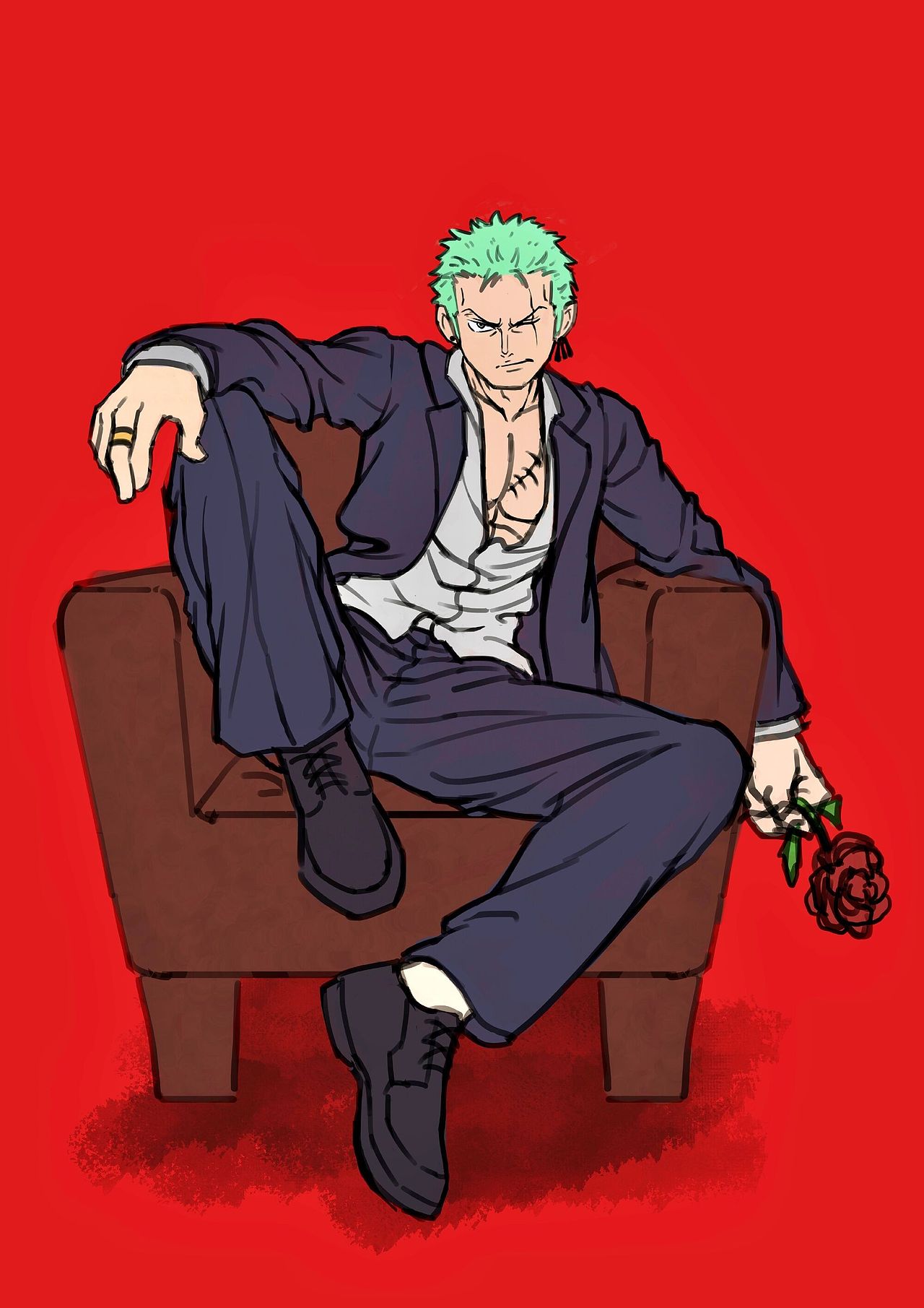 海贼王牛郎系列 索隆ZORO_亿个画手-站酷ZCOOL