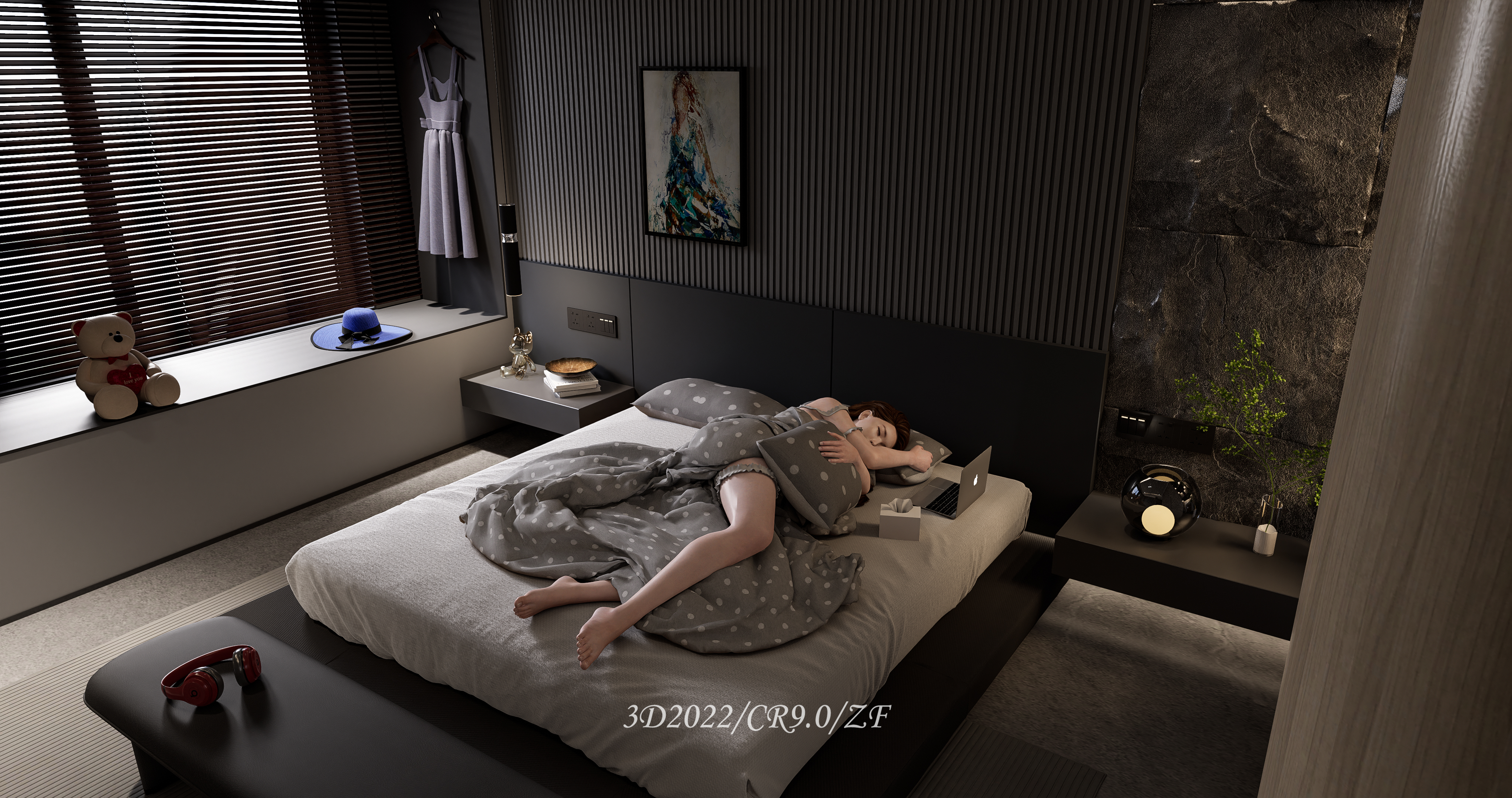 D5练习卧室_忆南zf-站酷ZCOOL