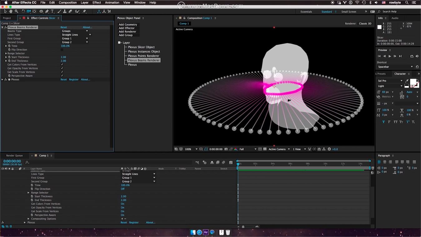 Aescripts Rowbyte Plexus for Mac(AE三维粒子插件)_醉舞千年杯莫停-站酷ZCOOL
