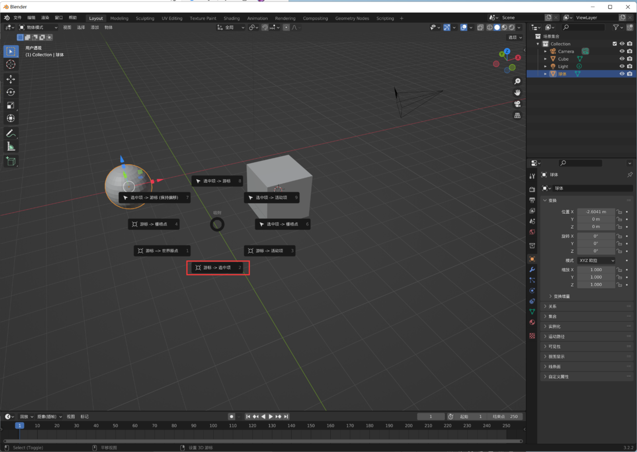 Blender基础——3D游标_追忆汨-站酷ZCOOL