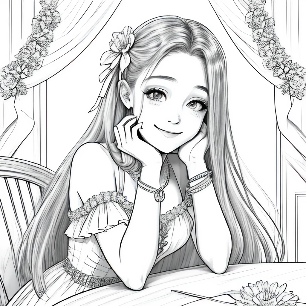 如何使用Stable diffusion，让你轻松生成黑白线稿并上色！_梨树子-站酷ZCOOL