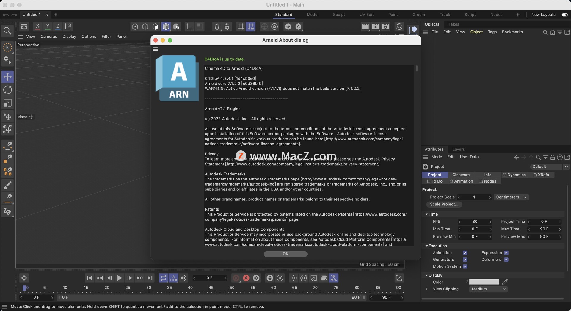 C4D插件：阿诺德Arnold渲染器 (R20-26版本合集)_Mac世界09-站酷ZCOOL