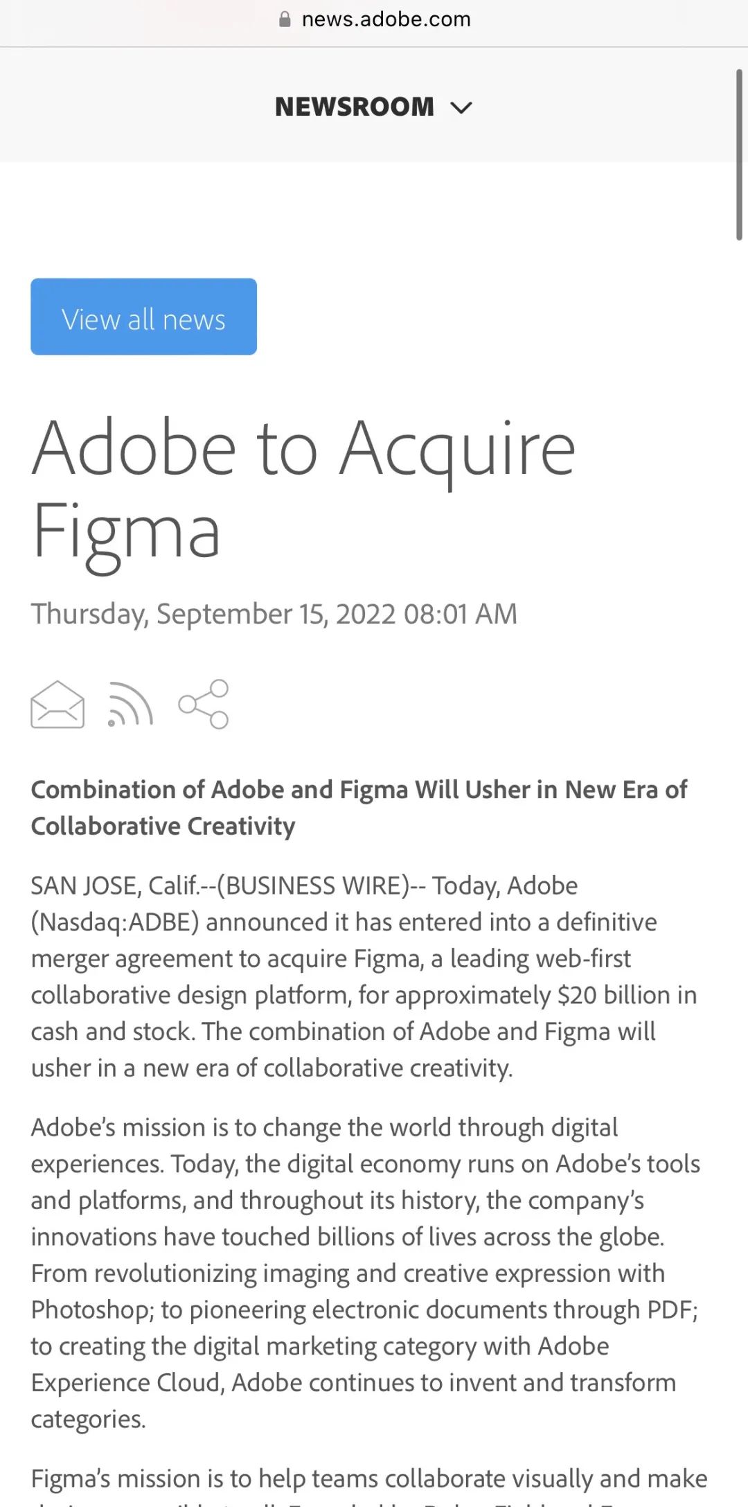 Adobe砸200亿添全家桶新成员，Figma后来居上！_摹客设计云-站酷ZCOOL