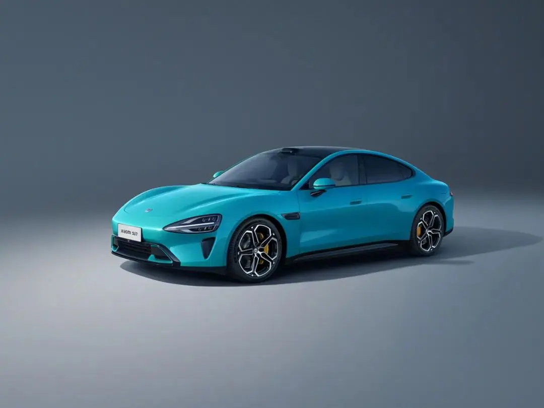 小米汽车公布SU7海湾蓝首批实拍照_CMF设计军团-站酷ZCOOL
