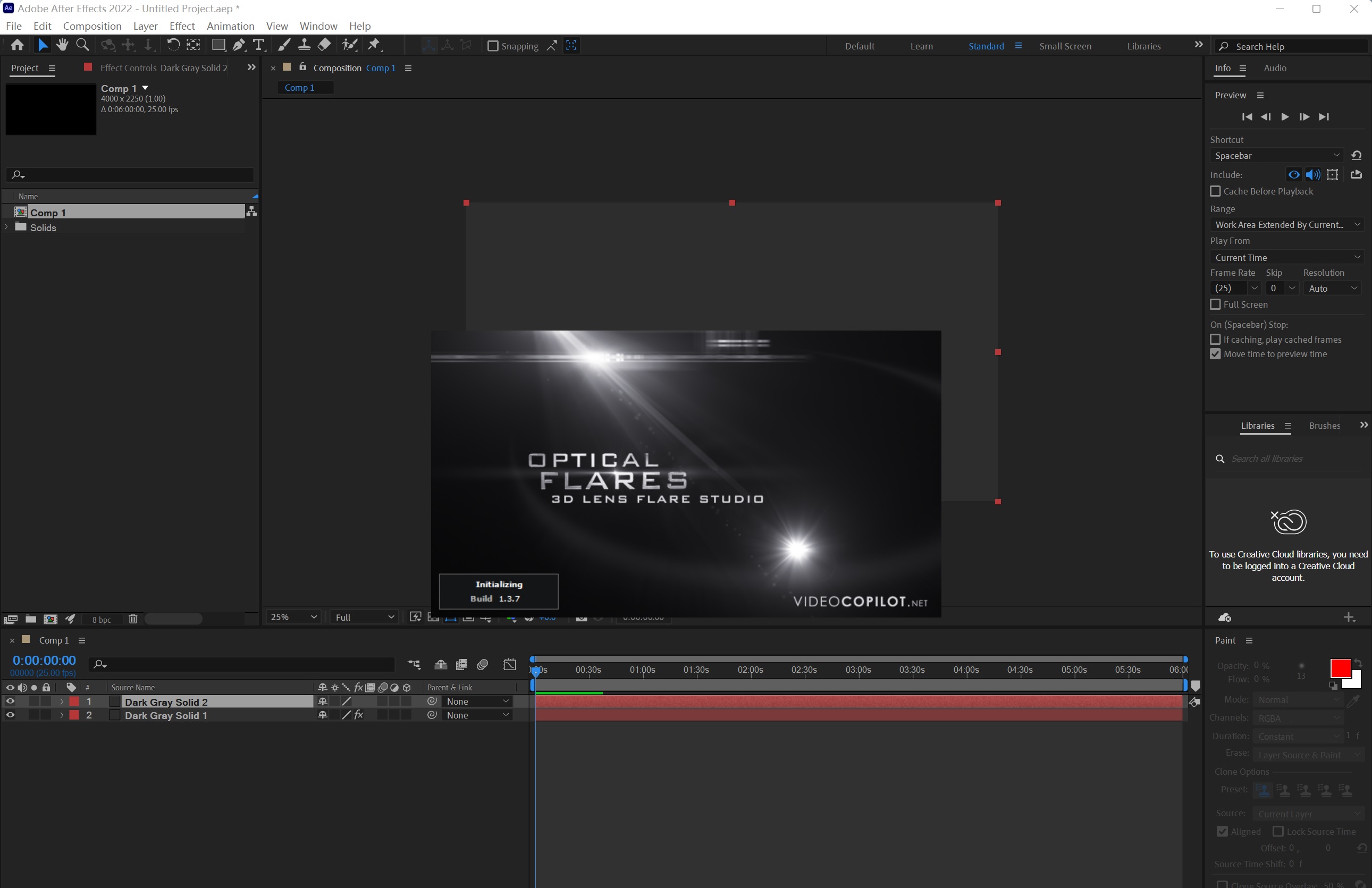 关于使用AE2022用户碰到Stardust、Element3D、Optical Flare插件兼容性和崩溃的问题_Cotion-站酷ZCOOL