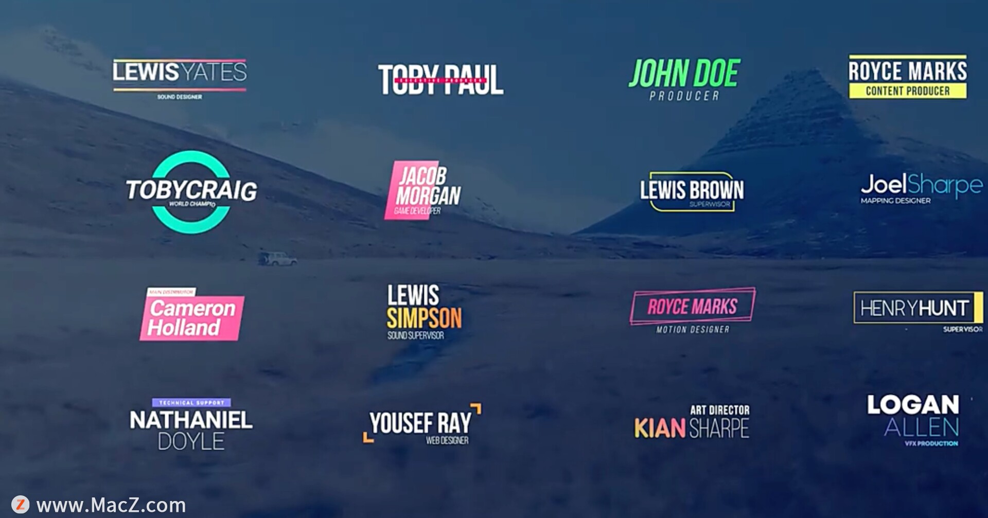 AE/PR模板-50个时尚彩色标题字幕条动画 Lower Thirds Typography_醉舞千年杯莫停-站酷ZCOOL