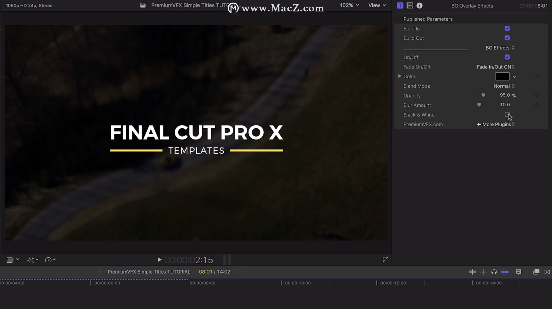 fcpx插件：PremiumVFX Simple Titles(20个简单标题插件)_一念浮萍-站酷ZCOOL