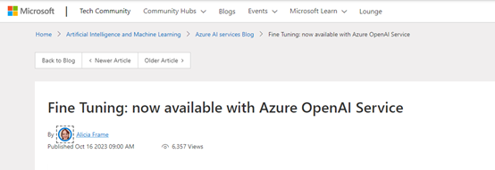 微软Azure OpenAI支持数据微调啦！可打造专属ChatGPT_AIGC开放社区-站酷ZCOOL