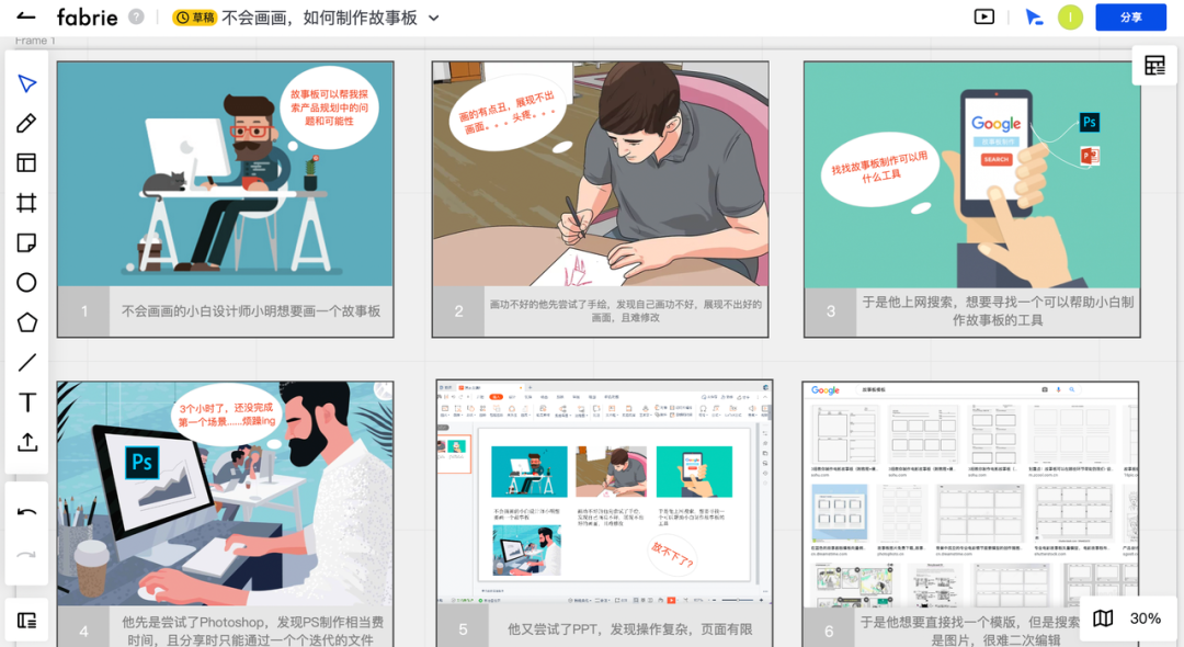不会画画，如何制作出优秀的故事板？（内含免费模版）_fabrie-站酷ZCOOL