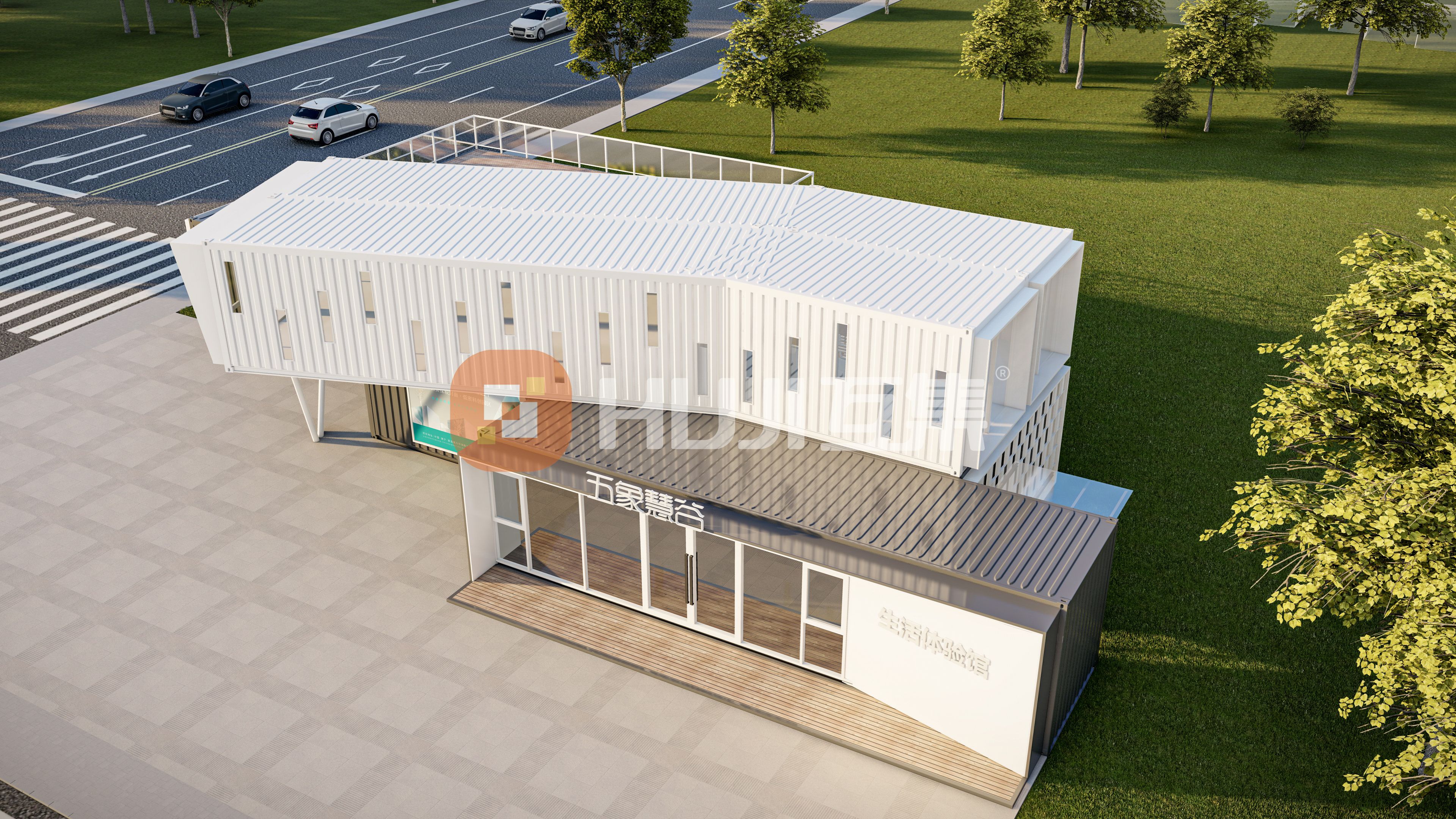 高颜值集装箱售楼处上线，重拾高端体验感_HUJI互集-站酷ZCOOL