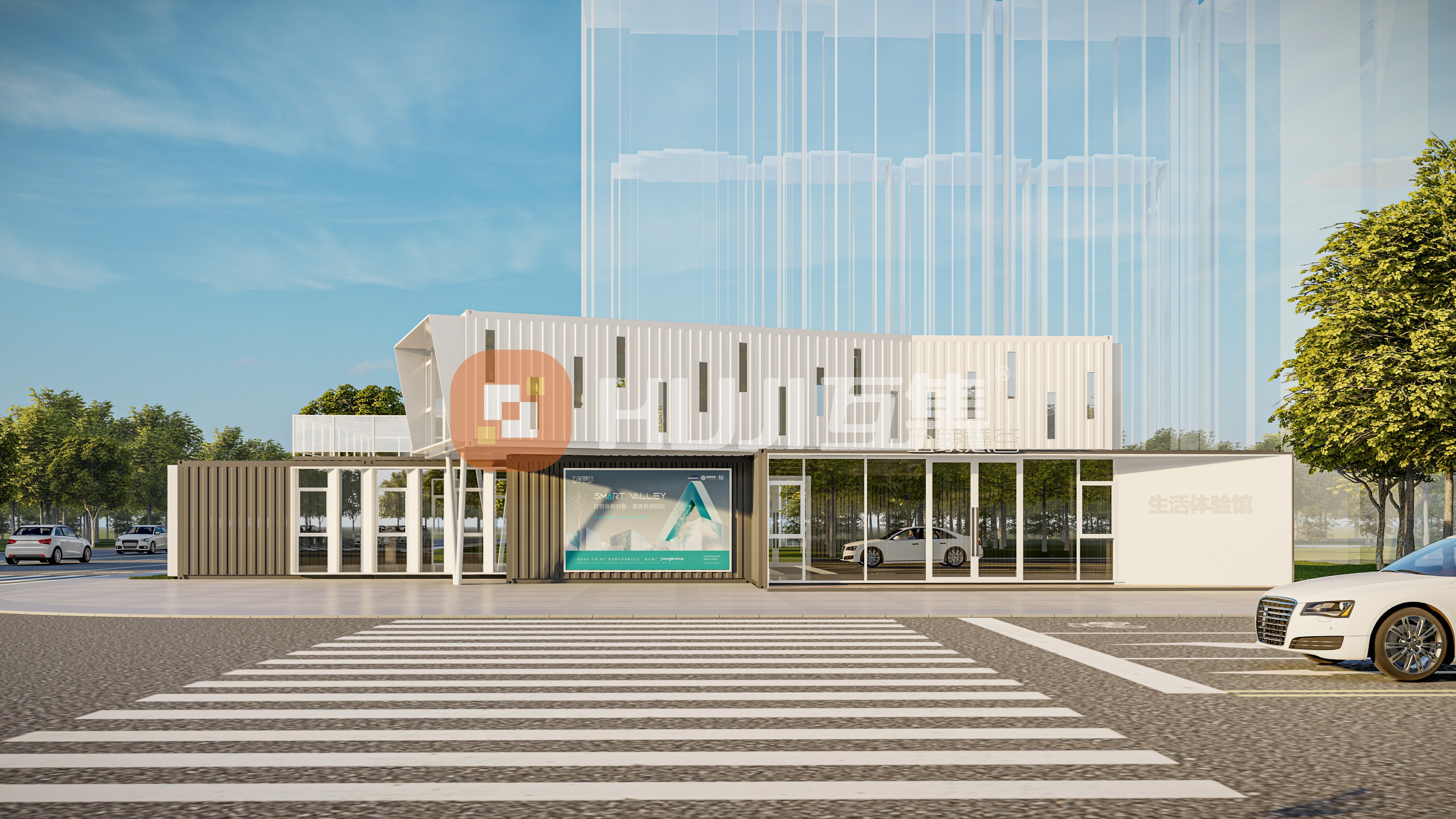 高颜值集装箱售楼处上线，重拾高端体验感_HUJI互集-站酷ZCOOL