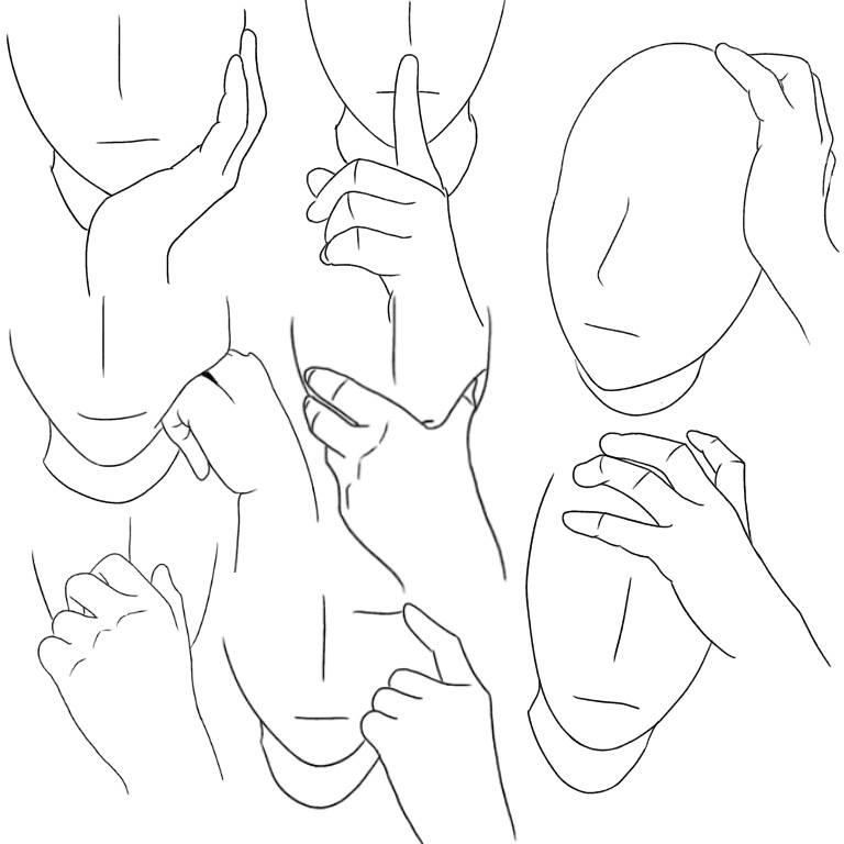 CG绘画丨板绘教程丨原画教程丨手部参考_CGWANG王氏教育-站酷ZCOOL