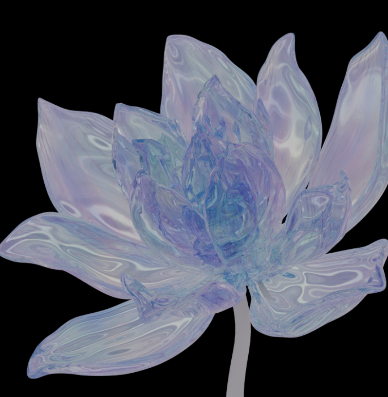 花西子的透明荷花是怎么做的？教程来了！_杰克sean-站酷ZCOOL