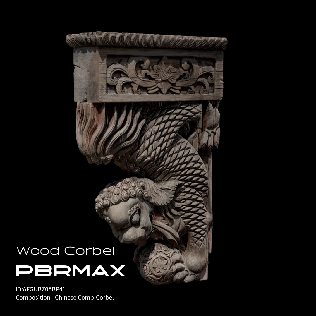 渲染图 | 古风3D庭院场景_pbrmax-站酷ZCOOL