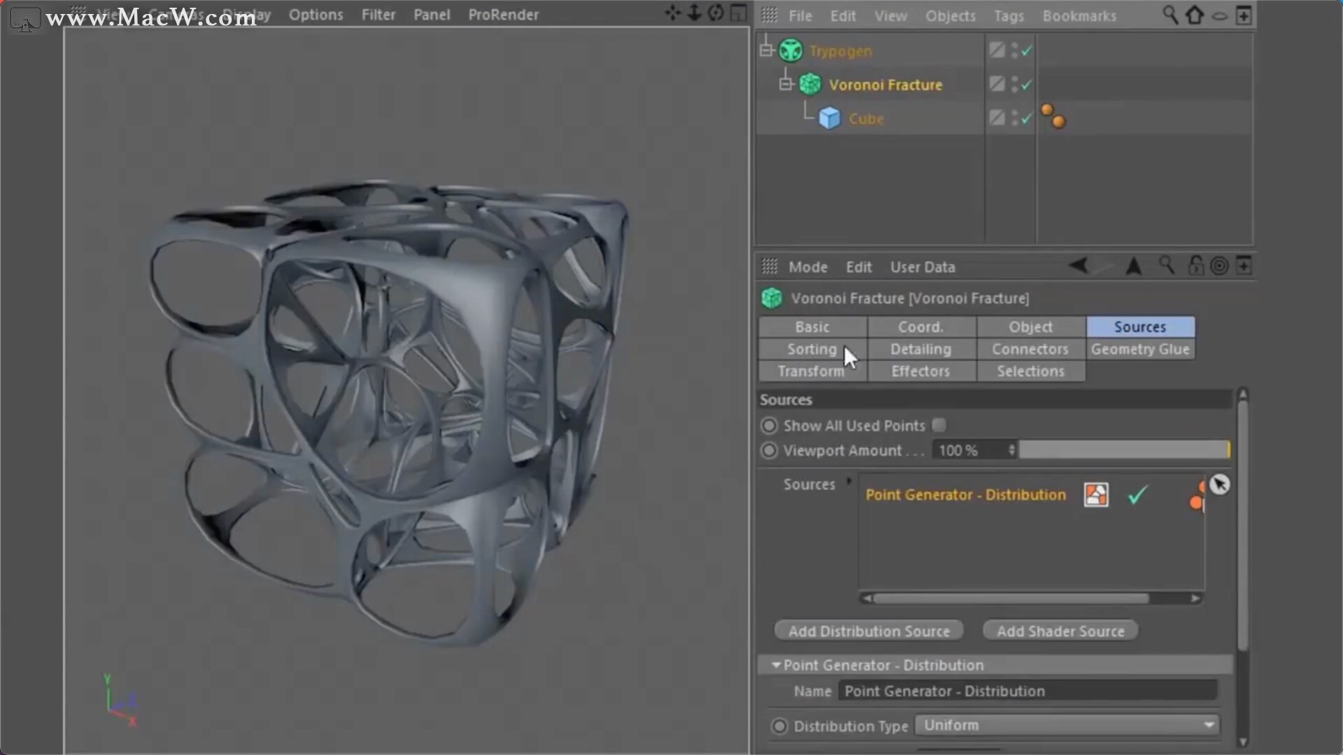 C4D插件：多边形曲面细分插件 Trypogen 1.5 For Cinema 4D_Mac小素材-站酷ZCOOL