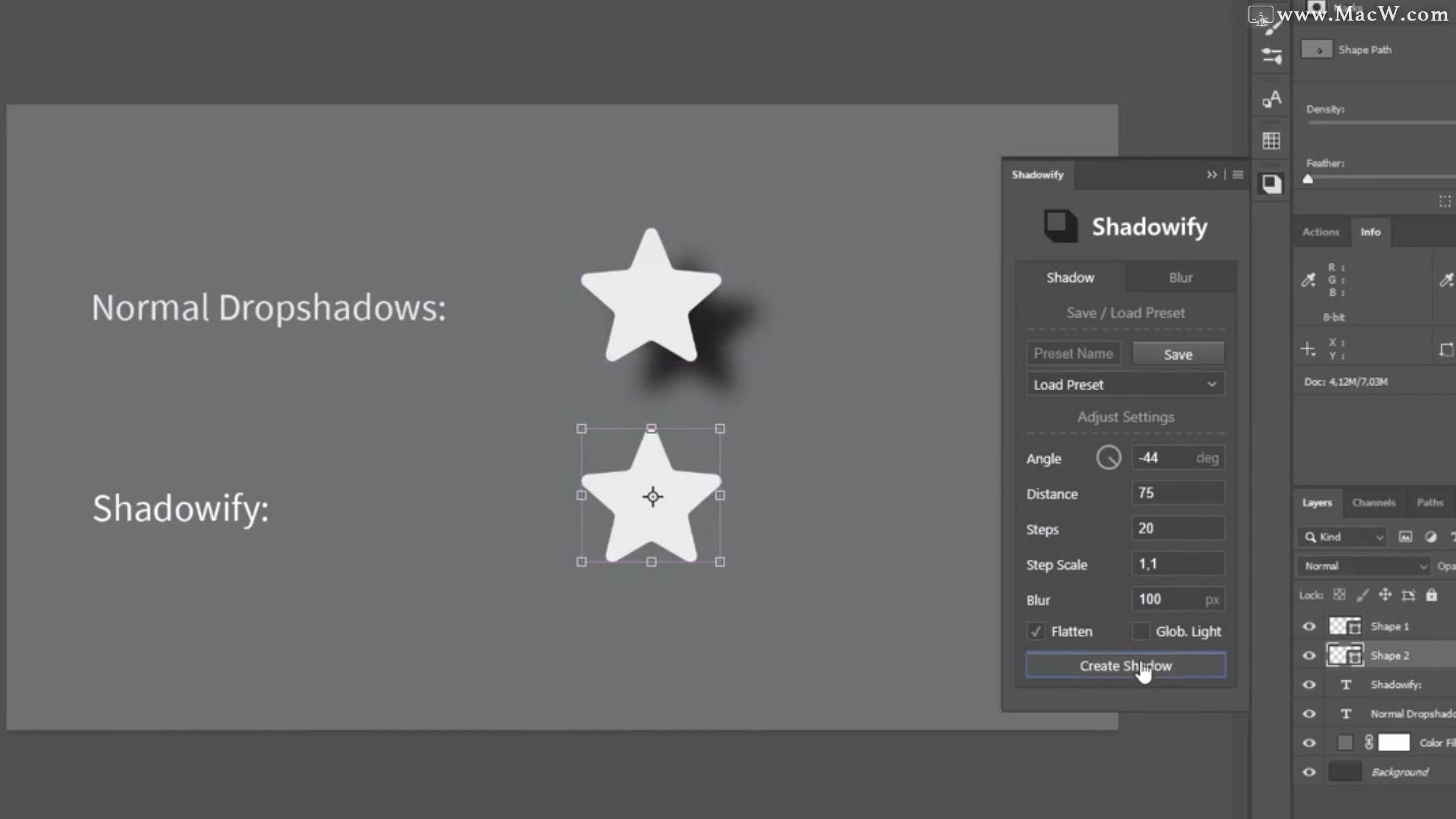 Shadowify for Mac(PS投影插件) v1.0激活版_Mac小美人儿-站酷ZCOOL