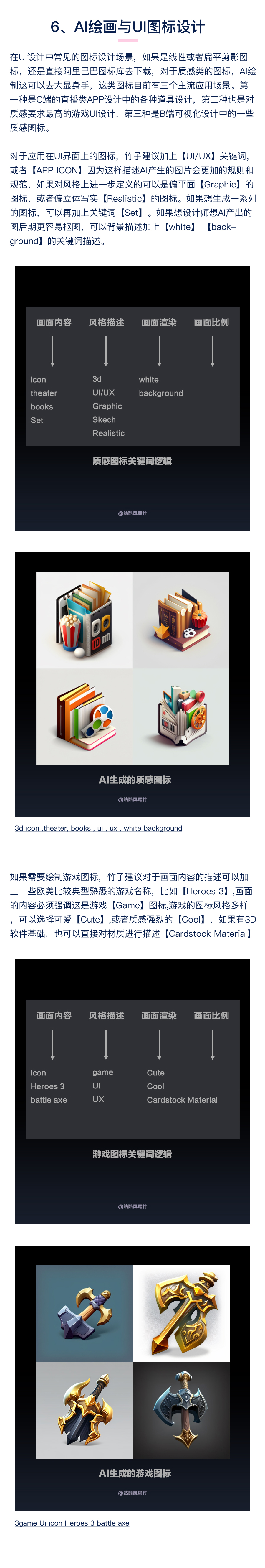 写给大家看的视觉知识6 AI绘画与UI设计_竹笋集-站酷ZCOOL