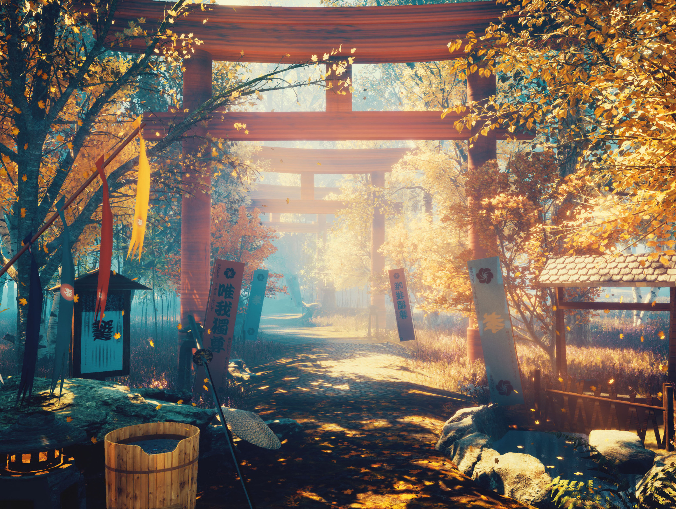 虚幻4（UE4）渲染场景--武士的巡礼_rengreng-站酷ZCOOL