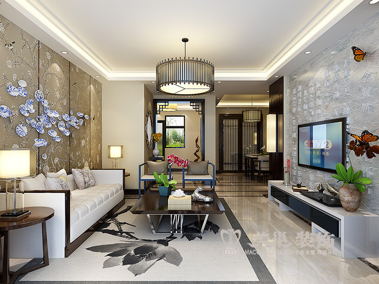 郑州宏光和园130平三室装修样板间设计_室内装修设计管家-站酷ZCOOL