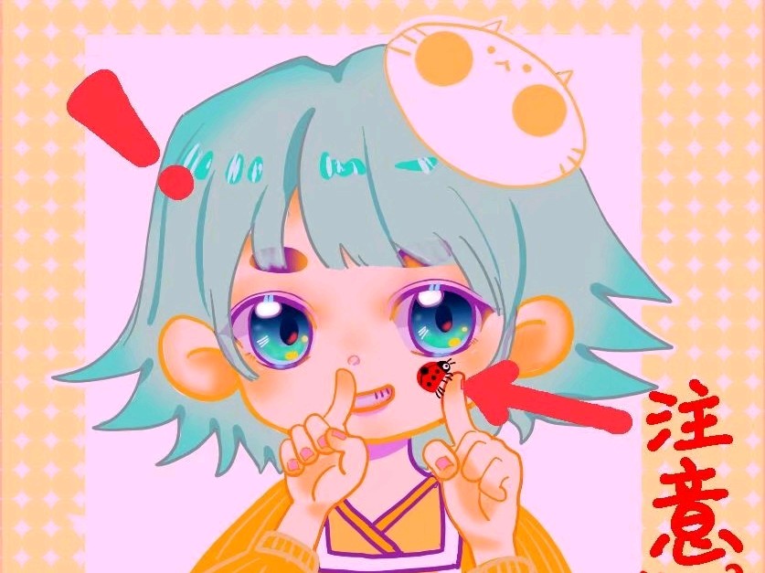 瓢虫和少女_RiKi小鱼儿-站酷ZCOOL