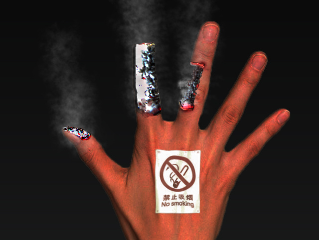 禁烟公益海报_fengzi12-站酷ZCOOL