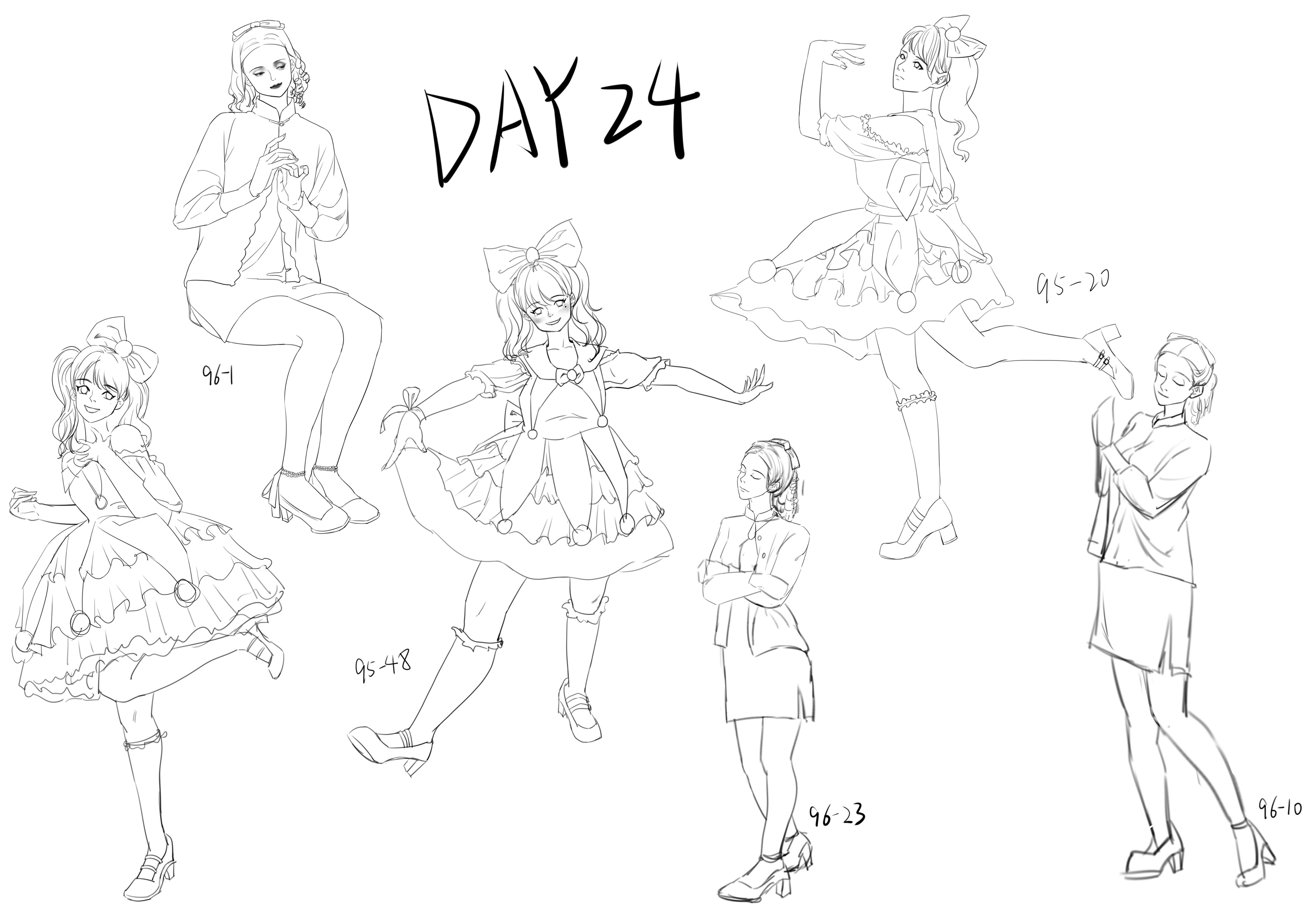 #速写60天挑战赛# day24@速写班长 _普通仙女虫逢-站酷ZCOOL