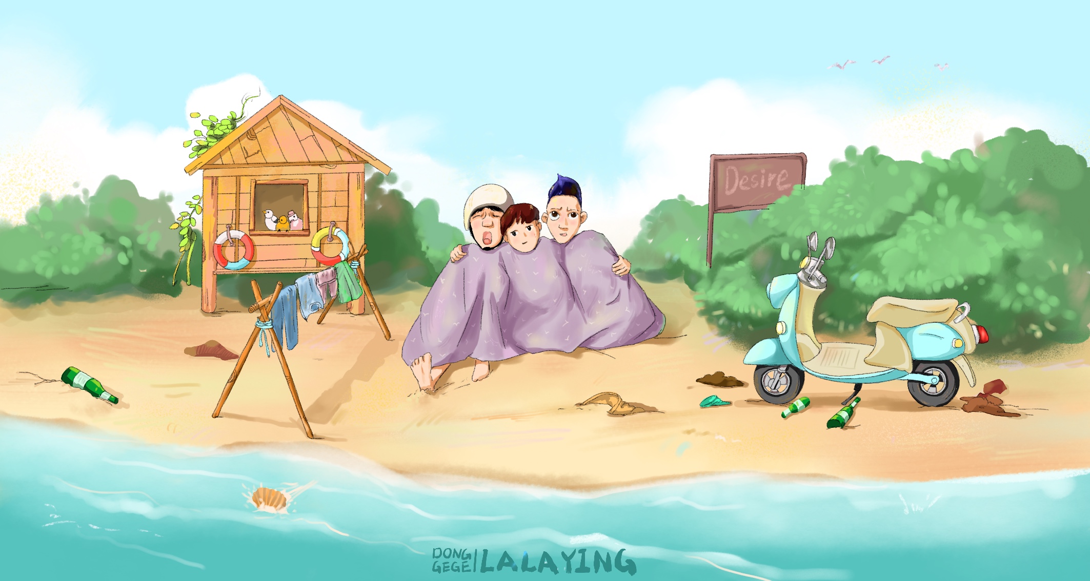 【画点画】--- 小小的愿望_拉拉缨ZING-站酷ZCOOL