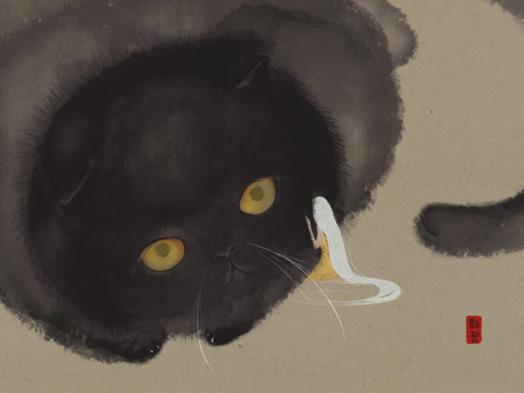 “吸猫”_DIAN点皙-站酷ZCOOL