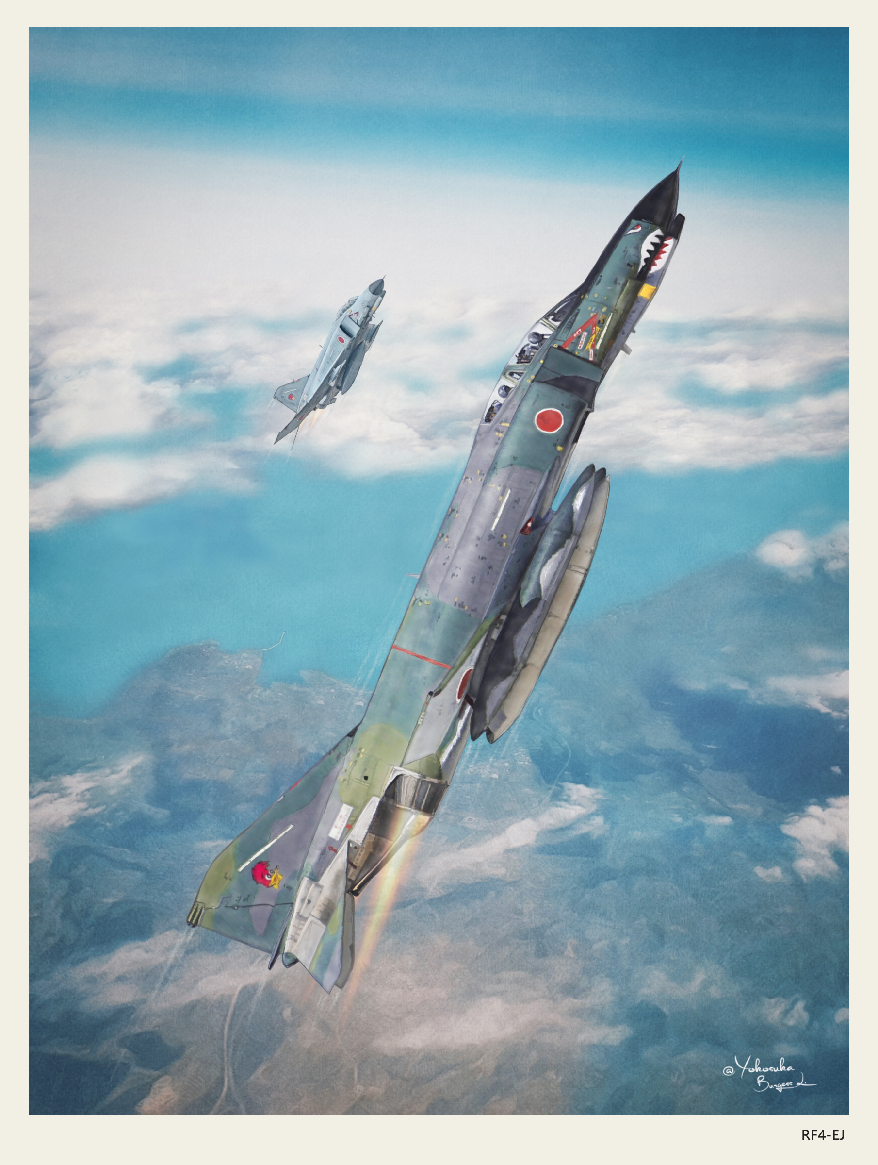 JASDF RF4-EJ 战斗机封绘_GJdaddy-站酷ZCOOL