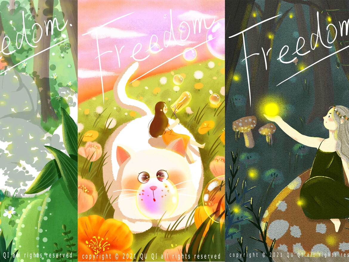 《随心》系列_曲奇QUQI-站酷ZCOOL