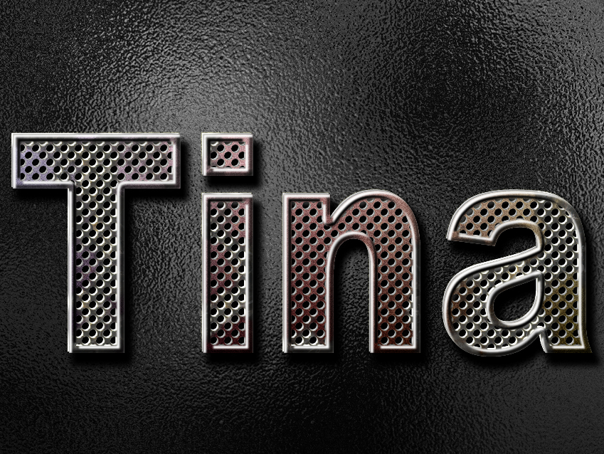 金属残破风Tina字体_Tina_麻花辫妹纸-站酷ZCOOL