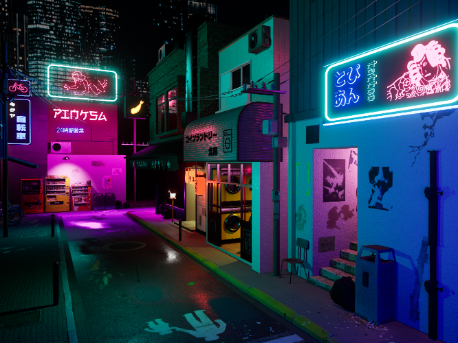 Neon Alley_XFZZZ-站酷ZCOOL