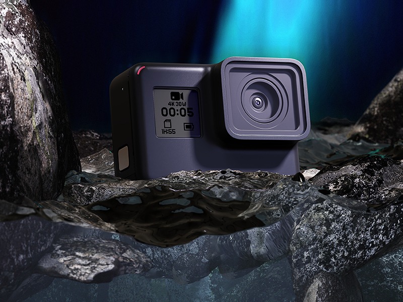 Gopro相机/KeyShot产品&场景渲染_桔子桔子大桔子-站酷ZCOOL