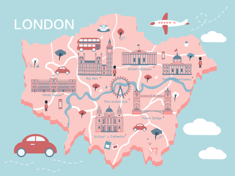 一张伦敦的地图_HuanZ啊-站酷ZCOOL